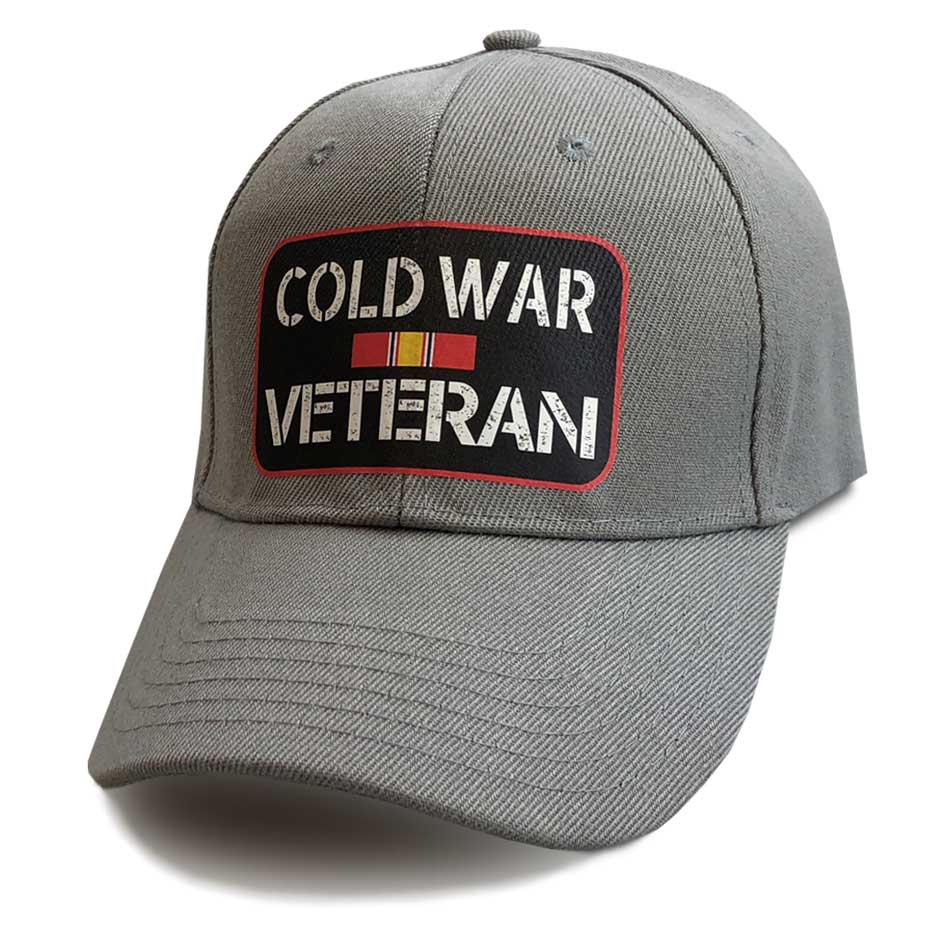 Cold War Veteran Hat with Ribbon - Gray | VetFriends.com