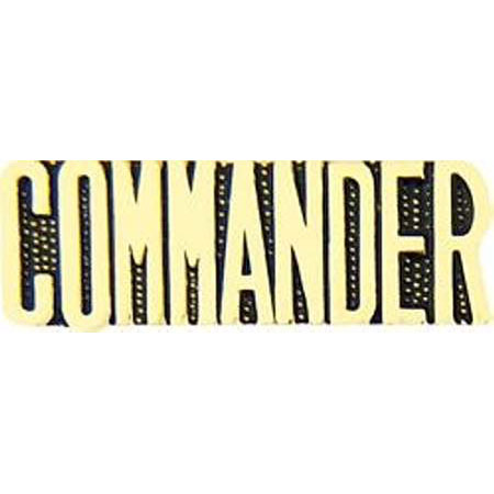 Commander Lapel Pin | USA Military Pins | Military Commander Pin