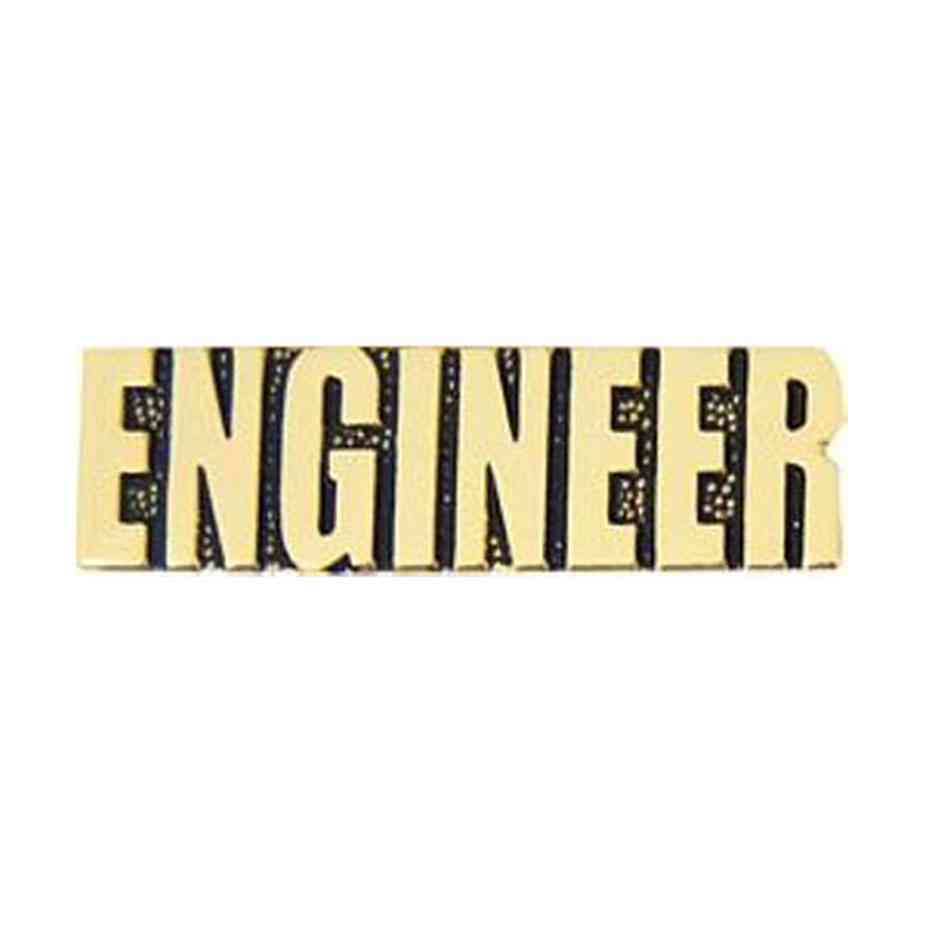 Engineer Text Pin | Lapel Pins | Engineer Gold Text Pin
